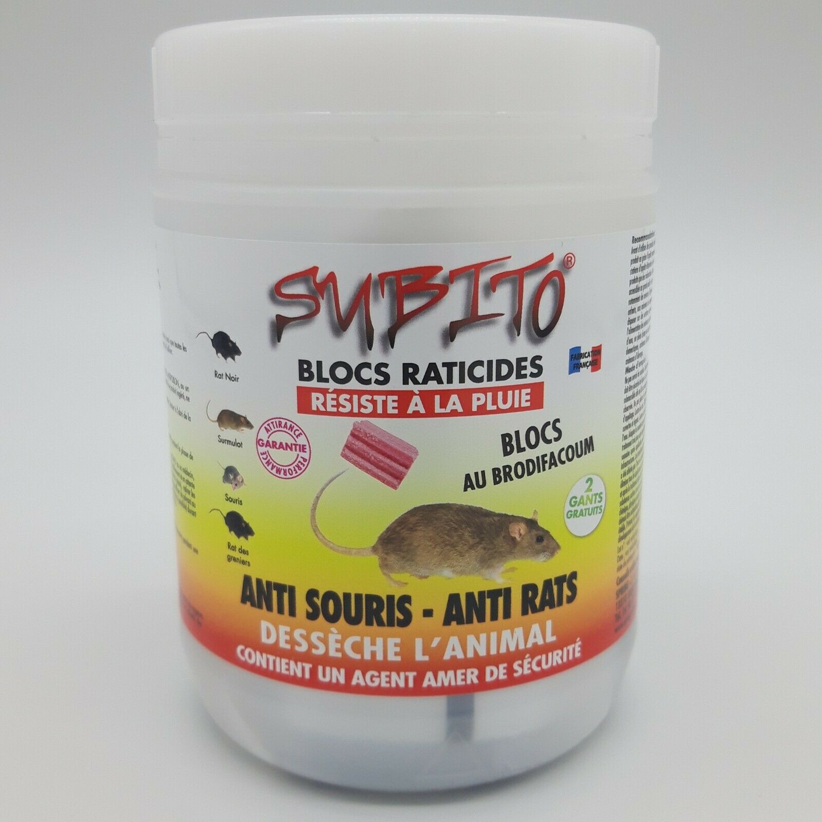 Raticide SUBITO Anti Nuisible - Alpes détergents